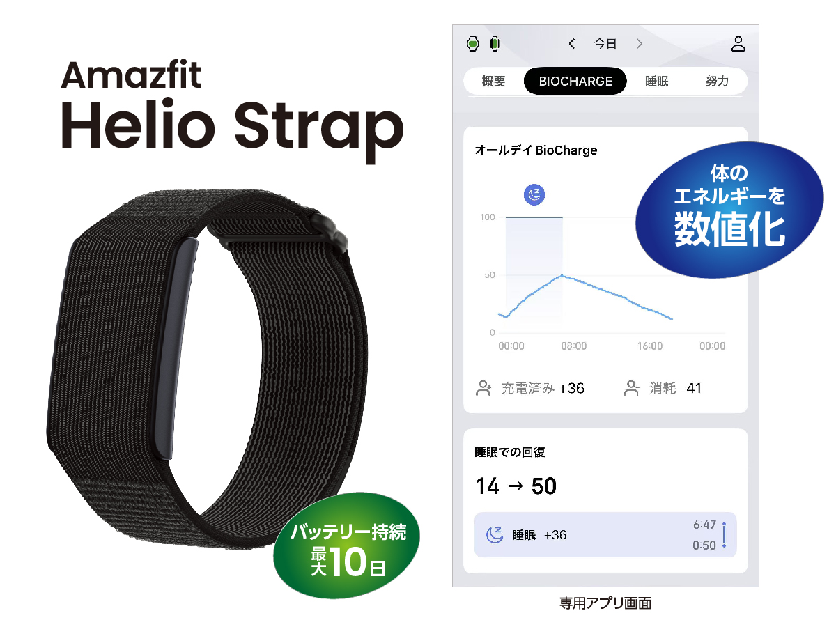 Amazfitの最新モデルが日本上陸！ ゴルフ対応の「Balance 2」や高精度バンド「Helio Strap」など3製品を同時発売 ...
