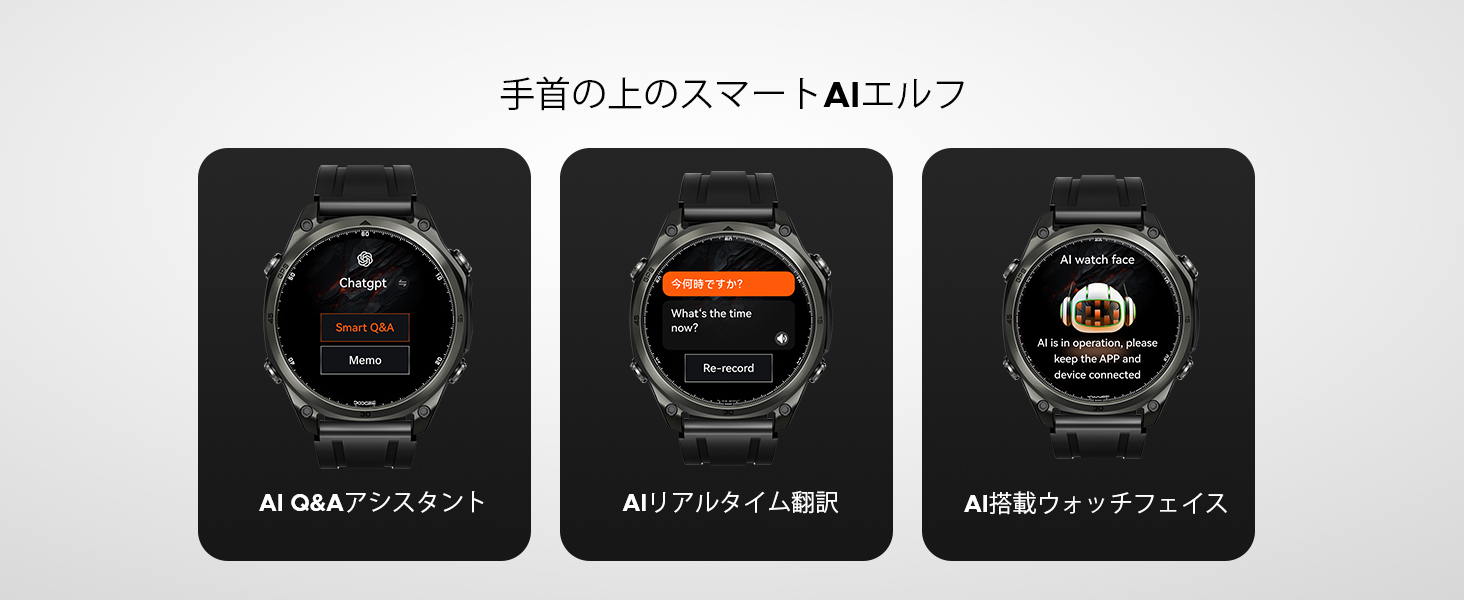 本格アウトドアスマートウォッチ DOOGEE「Anywise W1 Pro / W1」日本発売｜高精度GPS×オフラインマップ×AI対応で1万 ...